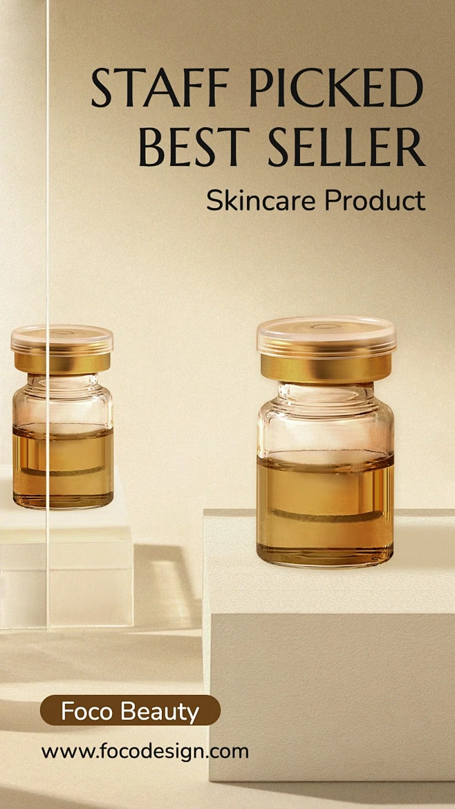 Light Element Skincare Personal Care Promo Display Ecommerce Story素材-花瓣网
