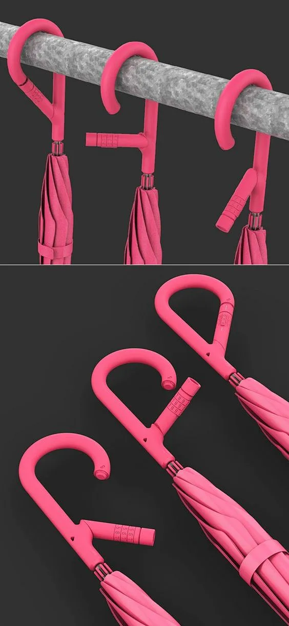 Featuring a three-digit combination locking mechanism, the Uberella is ...