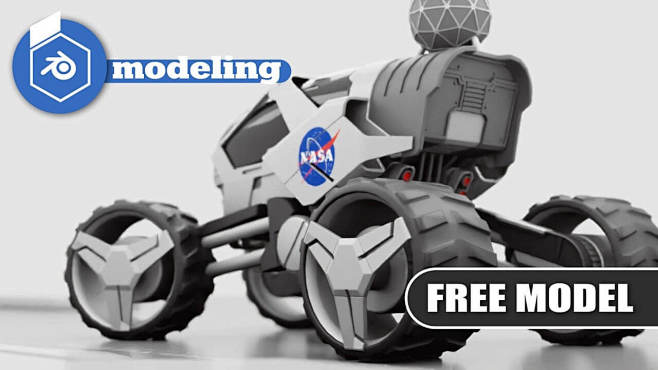 Blender NASA 火星车建模渲染教程+工程文件免费下载插图