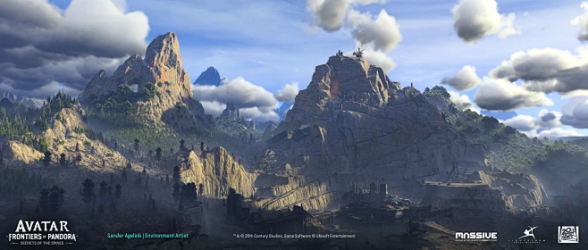 AFOP - Secrets of the Spires - Background mountains-花瓣网