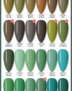 美甲-花瓣网|陪你做生活的设计师 | 莫兰迪色之低饱和度色系美甲