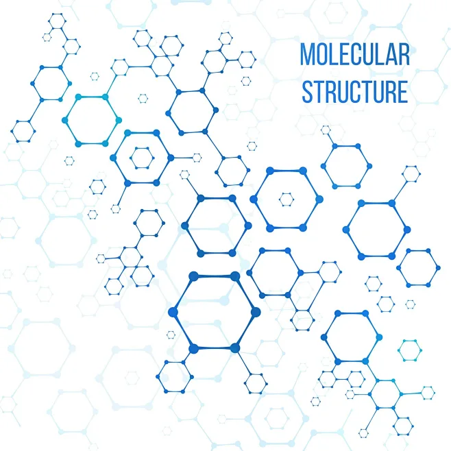 Molecular Structure Or Molecular Structural Coding Illustration 花瓣网