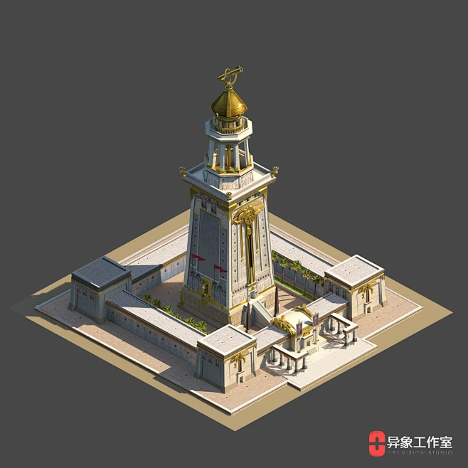 Building Design for War Eternal （埃及文明） : 之前在异象工作室给龙腾简合 游戏 War Eternal ...