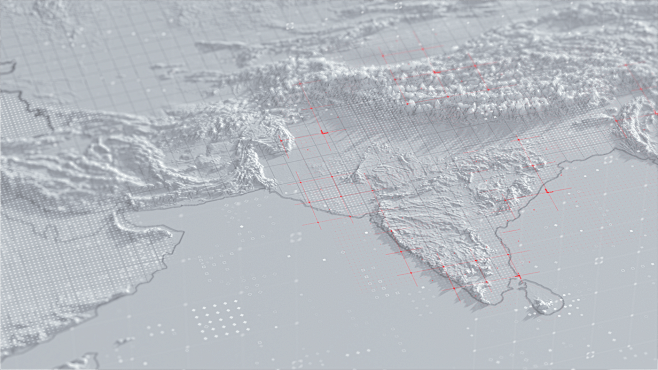 3D c4d digital look development map Style Frame title sequence White