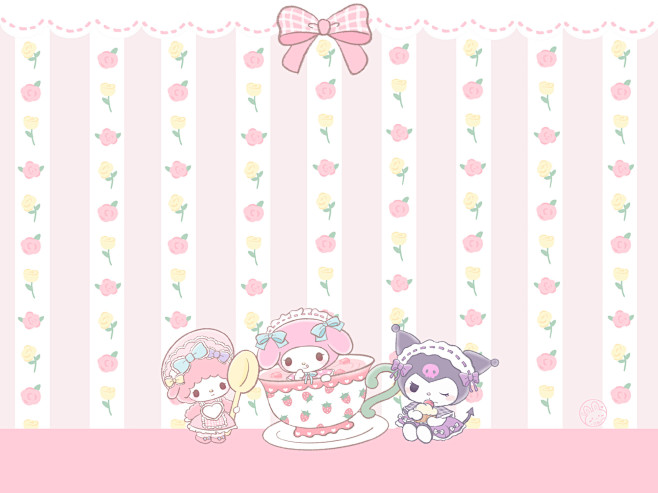 可爱插画ipad壁纸 三丽鸥 Hellokitty 迪士尼朋友 Cr 一只bunny 电脑壁纸