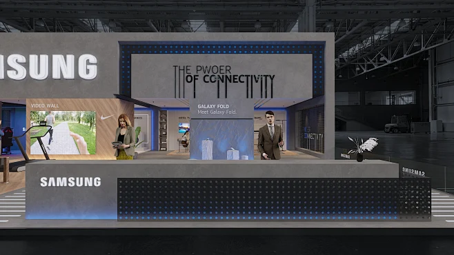 cairo ict Exhibition Design interior design Samsung stand design ...