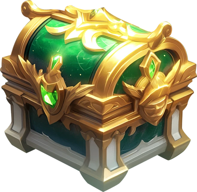 sosoensoc1255_Chinese_style_game_treasure_chest_icon_yellow_and ...