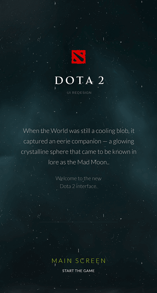 DOTA 2 - Interface Redesign : I decided to give new life to games old ...