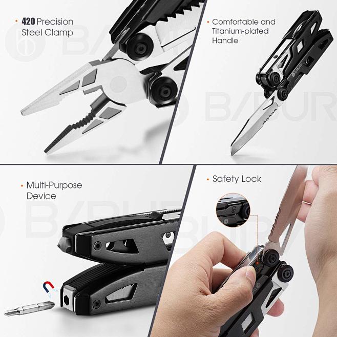 Multitool Pliers, 18-in-1 Multi-Purpose Pocket Knife Pliers Kit ...