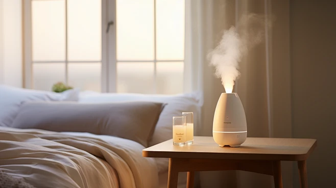 ls7623_Product_commercial_photography_humidifier_placed_on_a_be ...