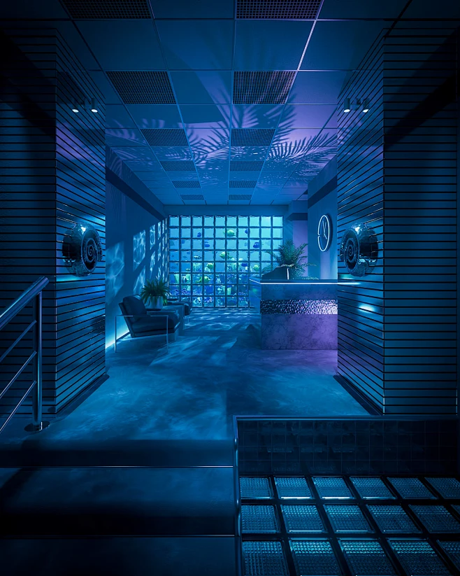 3D Rendering 80s 90s cinema 4d Interior Architecture interior design ...