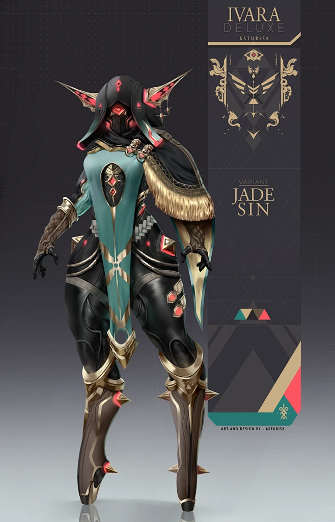 Warframe: Ivara - Jade Sin Skin-花瓣网