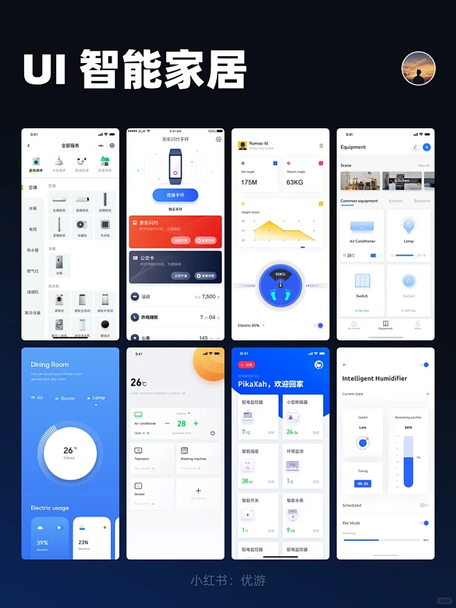 UI设计｜app智能家居、IoT、物联网-花瓣网