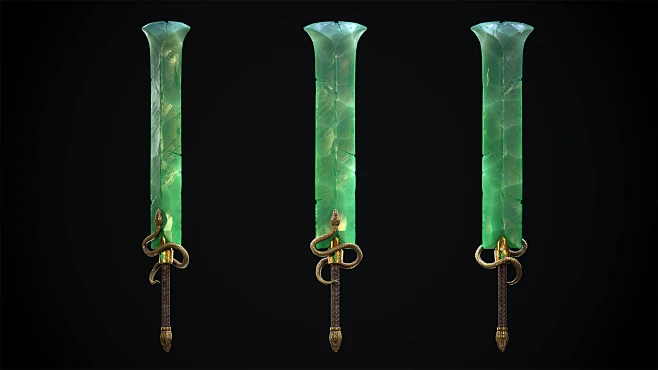 Snake Great-Sword, Pestilence Studio : Stylized PBR - Great Snake Sword ...