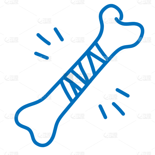 ICON-矢量医疗图标-骨折
