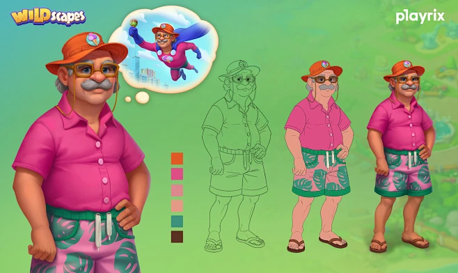 Wildscapes characters-花瓣网