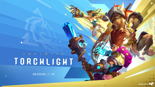 "Personal Version" of the promotional poster for Torchlight Infinite-花瓣网