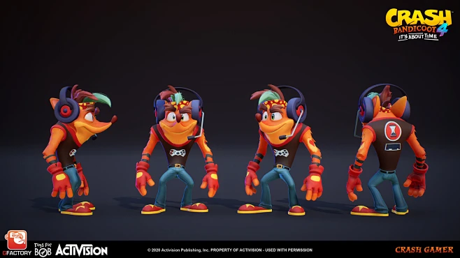 Crash Skins, GFactory Studio : Crash Bandicoot 4 - CRASH SKINS ...