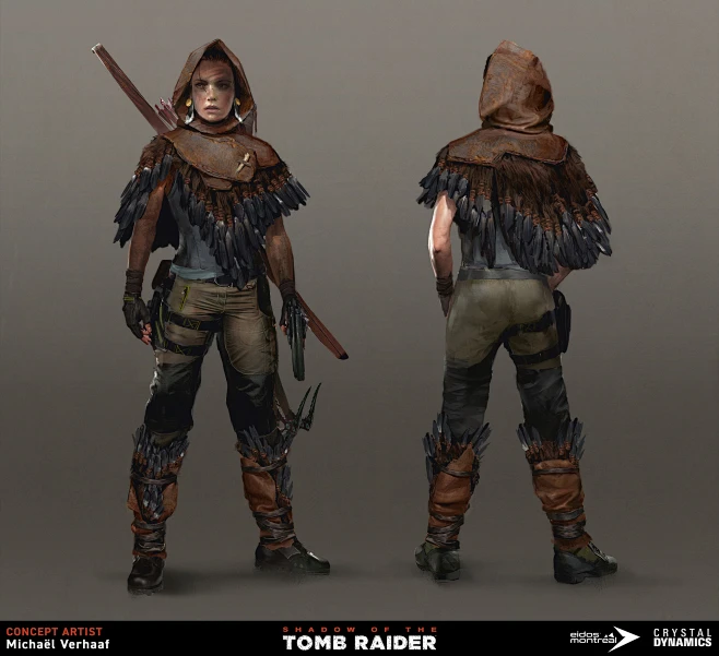 Shadow of the Tomb Raider, Michaël Verhaaf : Lara's outfits concepts ...