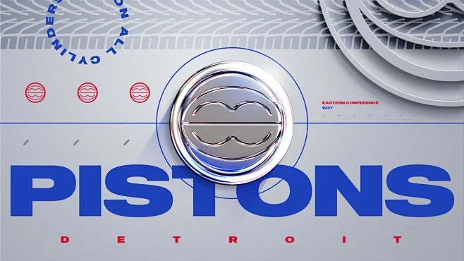 Detroit Pistons Brand ID :: Behance-花瓣网