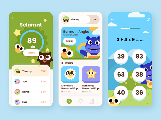 Educational App for Kids Exploration app colour exploration flat design ...