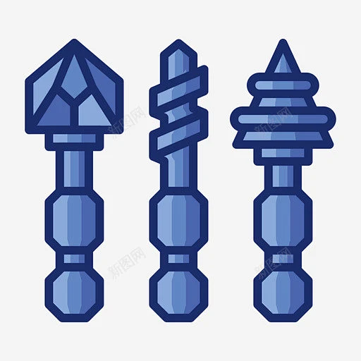 钻头diy10线颜色图标 平面电商 创意素材-花瓣网