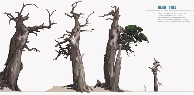 Tree practice-花瓣网